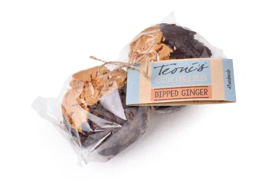 Teoni's Dipped Dark Chocolate Stem Ginger Cookies 300g – Harris and Co